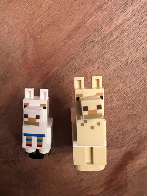 LEGO MINECRAFT LAMA Village Minifigure 2 flammes bronzées et blanches ...