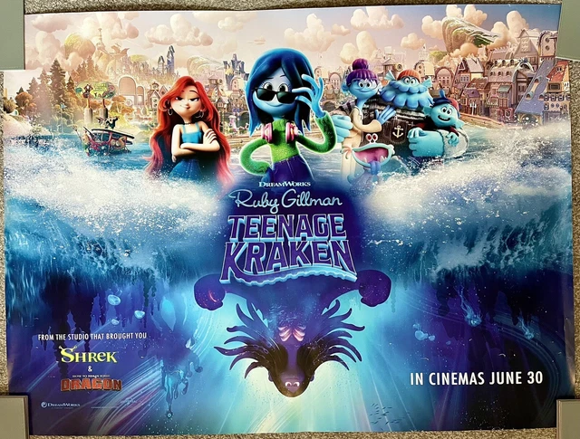 RUBY GILLMAN TEENAGE KRAKEN UK CINEMA QUAD POSTER 30 x 40” EX CON EUR ...