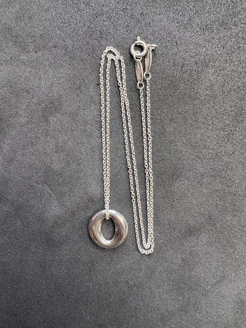 4.5G TIFFANY & Co Peretti Sterling Silver Sevillana Necklace 17” Jewelry lot K EUR 96,39 ...