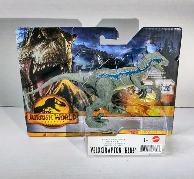 Mattel Jurassic World Dominion Ferocious Pack Velociraptor Blue Dinosaur Toy £1790 Picclick Uk