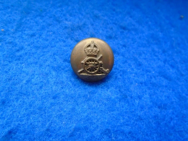 1 X WWI, Wwii Royal Artillery Officers Two Part 18Mm Brass Button ...