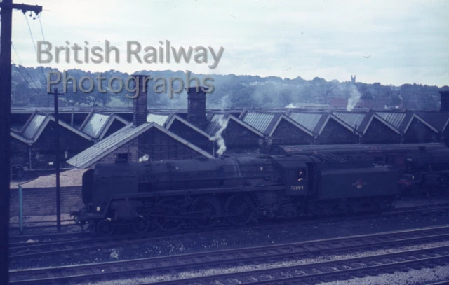35MM SLIDE BR British Railways Steam Loco Class BRIT 70004 Mirfield ...