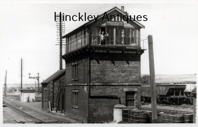 B&W PHOTOGRAPH TWEEDMOUTH South Railway Signal Box 1960 British Rail ...
