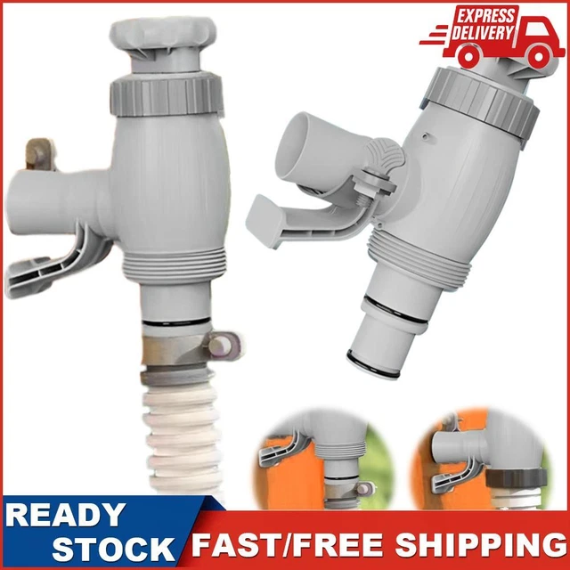 PLUNGER VALVE PLUS Above Ground Swimming Pool Hose Adapter for Pool ...