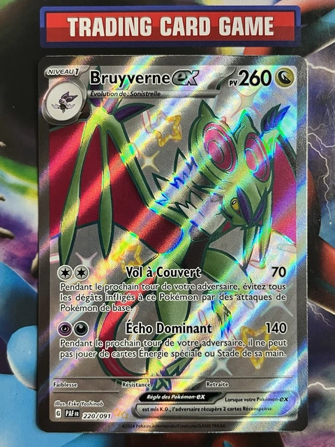 CARTE POKÉMON - Bruyverne EX 220/091 Destinées de Paldea - Française FR ...