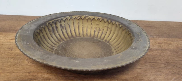 ANCIEN GRAND BASSIN chinois en cuivre grave cisele d'idéogrammes EUR 60 ...