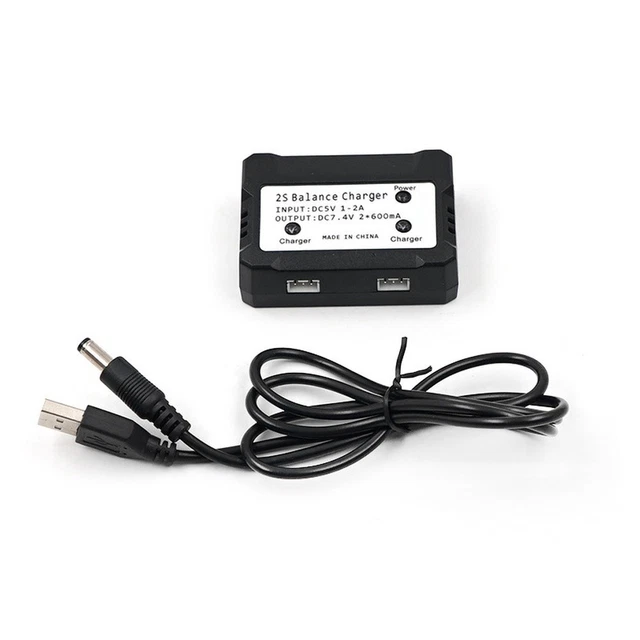 COMPACT 7.4V 2S Balance Charging Unit with Dual Ports for X8C X600 X101 ...