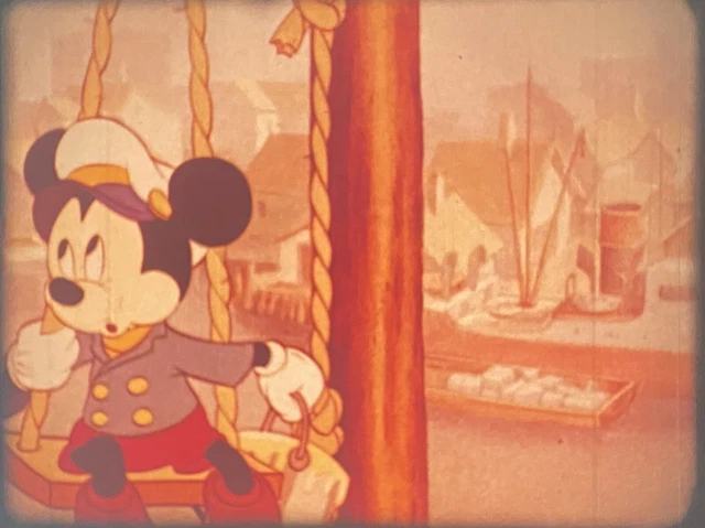 16MM FILM MICKEY MOUSE “Tugboat Mickey” (1940) Disney Cartoon Mylar ...