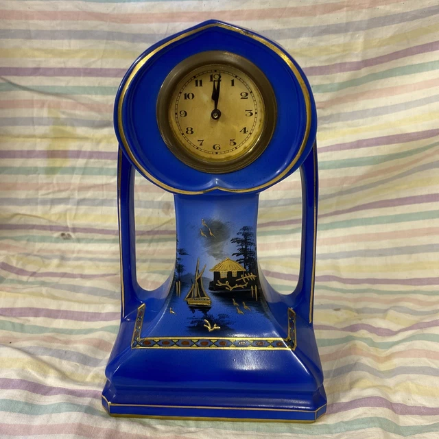 SYLVAC POTTERY CLOCK. Shaw & Copestake. Moonlight Ware £39.99 - PicClick UK