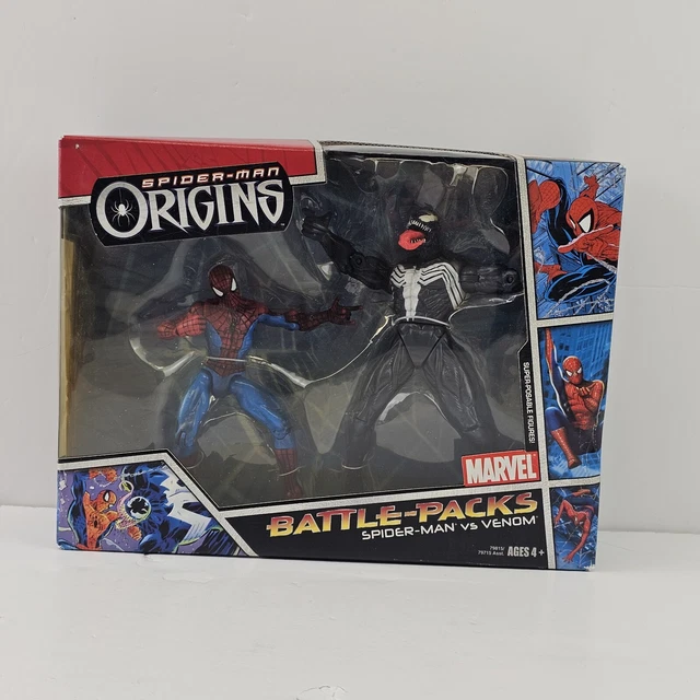 SPIDER-MAN ORIGINS BATTLE Pack Spider-Man vs Venom Figure 2006 Hasbro £59.99 - PicClick UK