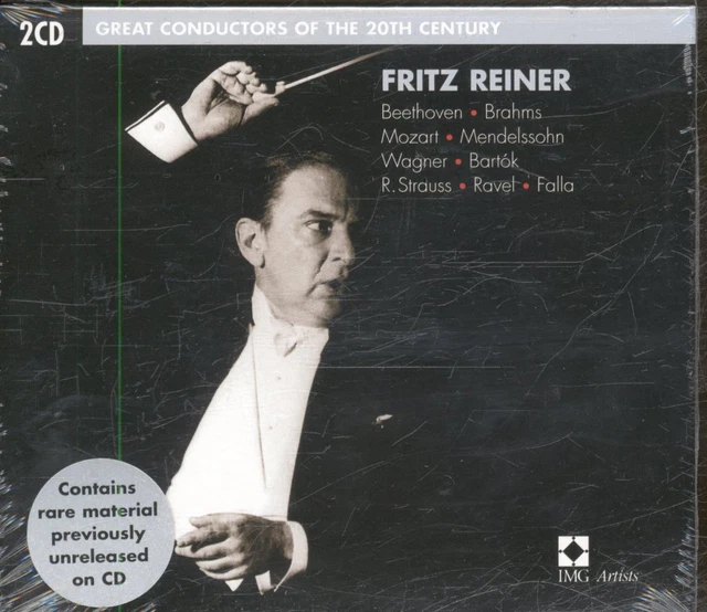 724356286627 FRITZ REINER Great Conductors of the 20th Century double CD Europe EUR 11,51 ...
