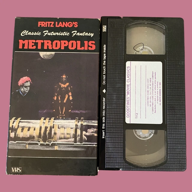 METROPOLIS- VHS. CLASSIC Black & White Sci-Fi | Fritz Lang 1985. Free Shipping! £6.50 - PicClick UK