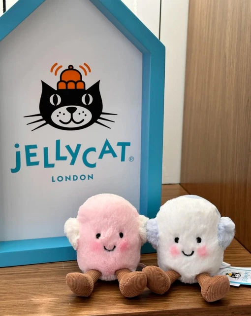JELLYCAT AMUSEABLES TOASTIE Pink and White Marshmallows 2025 Christmas ...