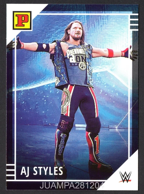 AJ STYLES #2 Cromo Wwe Wrestling Debut Edition Cards 2022 Panini EUR 2 ...