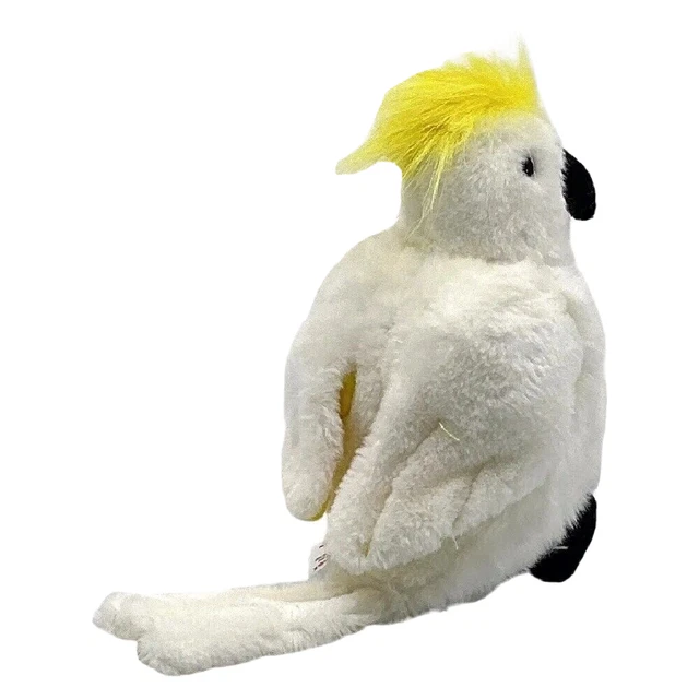 COCKATOO PLUSH SOFT Toy Bird w/Sound 16cm Stuffed Animal by Wild ...
