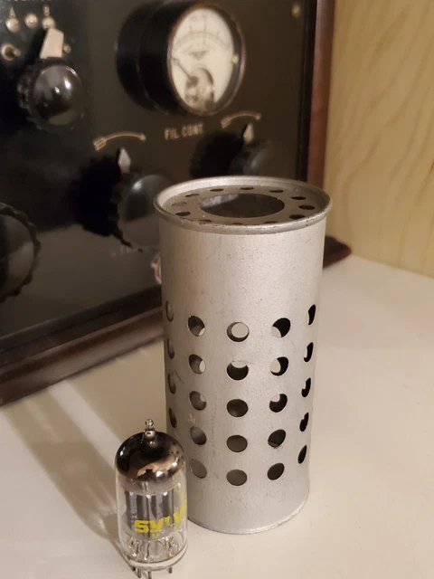 VINTAGE VACUUM TUBE shield for Western Electric grid-cap type and ...