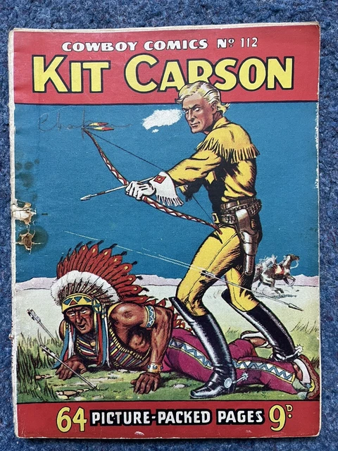 COWBOY PICTURE LIBRARY Comic No. 112 Kit Carson £8.49 - PicClick UK