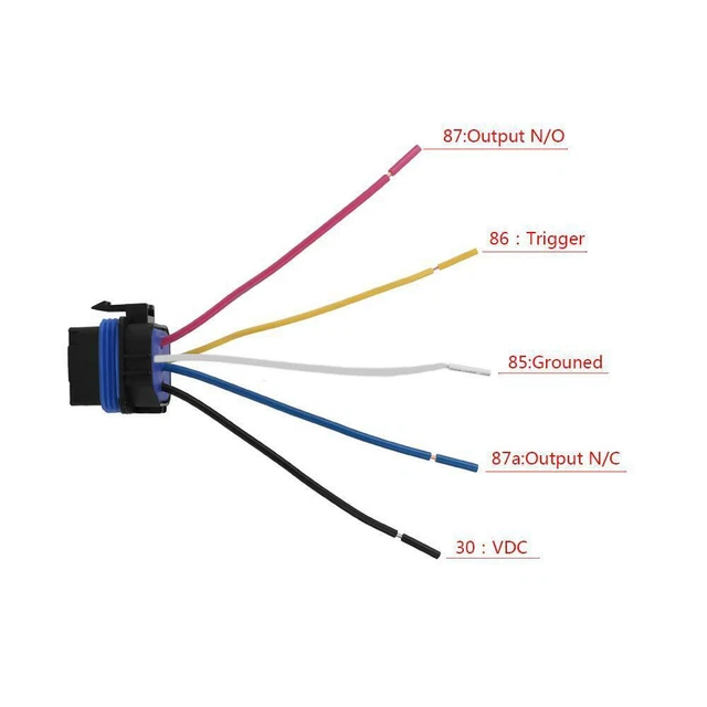 3X( INTEGRATED AUTOMOBILE Relay Dc/12V 40A Auto Relay & Socket 5 Pin ...