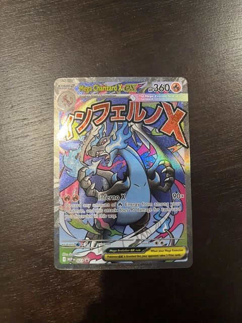POKEMON TCG MEGA Evolution Mega Charizard X ex UPC Black Star Promo 023 ...