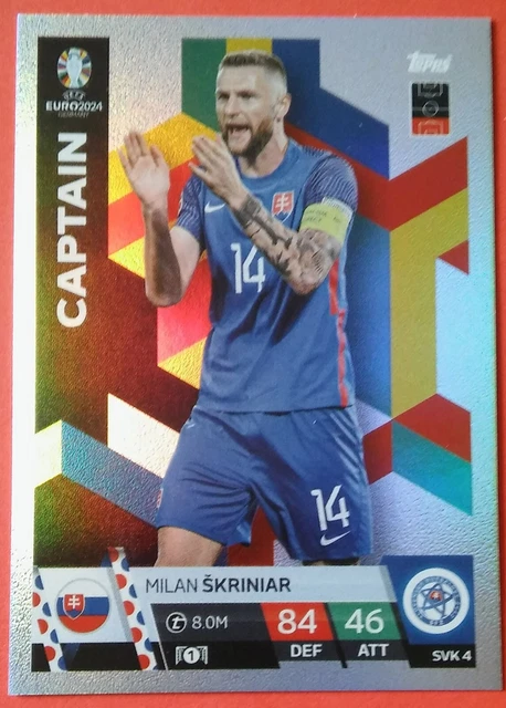 MATCH ATTAX EURO Germany 2024 - Captain - Milan Skriniar of Slovakia £1 ...