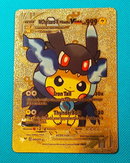 PIKACHU POKEMON CHARIZARD Pika Carte Card Holo Prism Flash Manga Anime ...