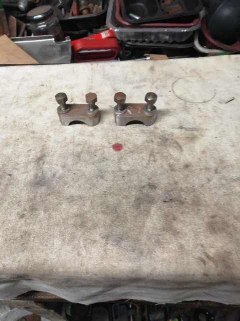 VINTAGE VETERAN TRIUMPH Model N Handle Bar Clamps £35.00 - PicClick UK