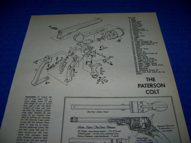 COLT PEACEMAKER/NEW FRONTIER/BUNTLINE & Colt Pocket.legend/Exploded ...