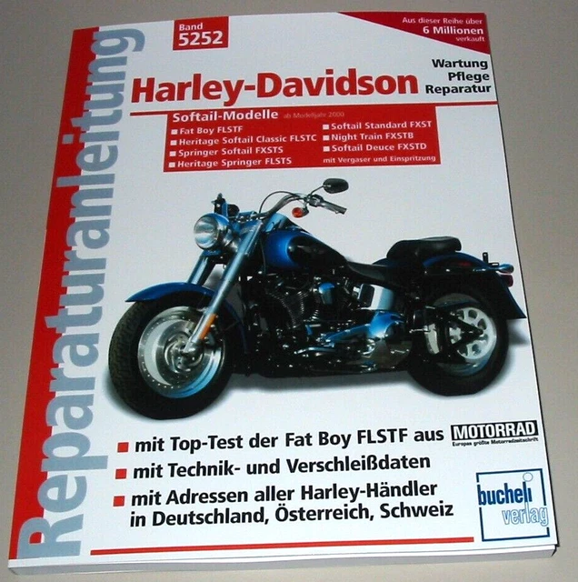 REPARATURANLEITUNG HARLEY DAVIDSON Heritage Softail Classic Springer ...