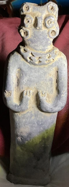 OLD/VERY OLD TERRACOTTA Figure Probably Turkish Region Bulging Eyes and ...