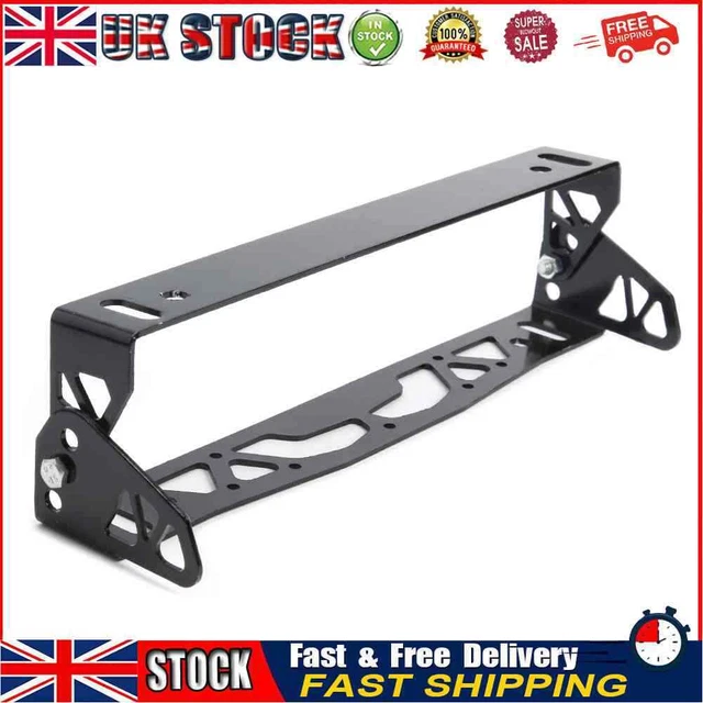 JDM ADJUSTABLE TILT Car License Plate Bracket Kit Aluminum Number Plate ...