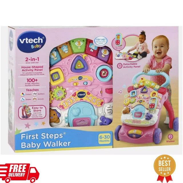 VTECH FIRST STEPS Baby Walker Pink £35.99 - PicClick UK