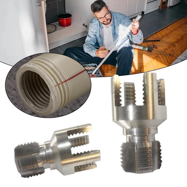 INTEGRATED INTERNAL&EXTERNAL PIPE ThreadingTool, PVC Pipe Threader Kit ...