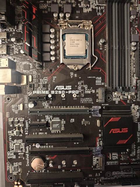 ASUS MAINBOARD PRIME B250-PRO, mit Intel I3-6100 EUR 1,00 - PicClick DE