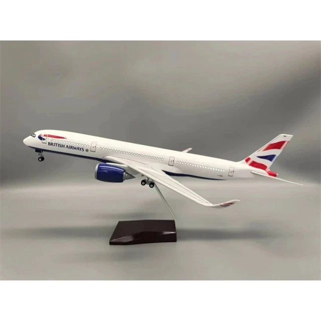 BRITISH AIRWAYS AIRBUS A350 Model Airplane 1/130 Scale 47CM Premium ...