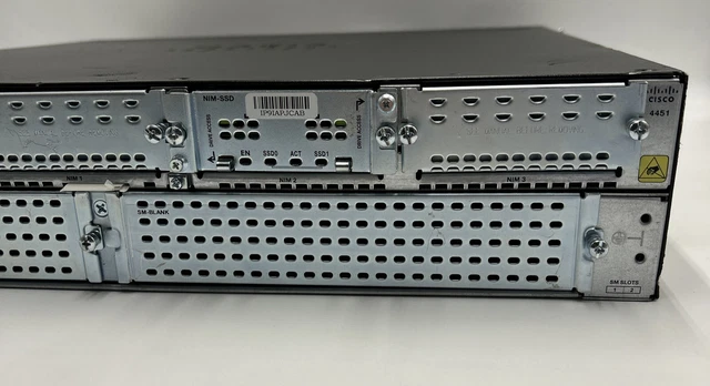 CISCO ISR 4400 Series ISR4451-X/K9 Router /w NIM-SSD & 2x PSU *No ...