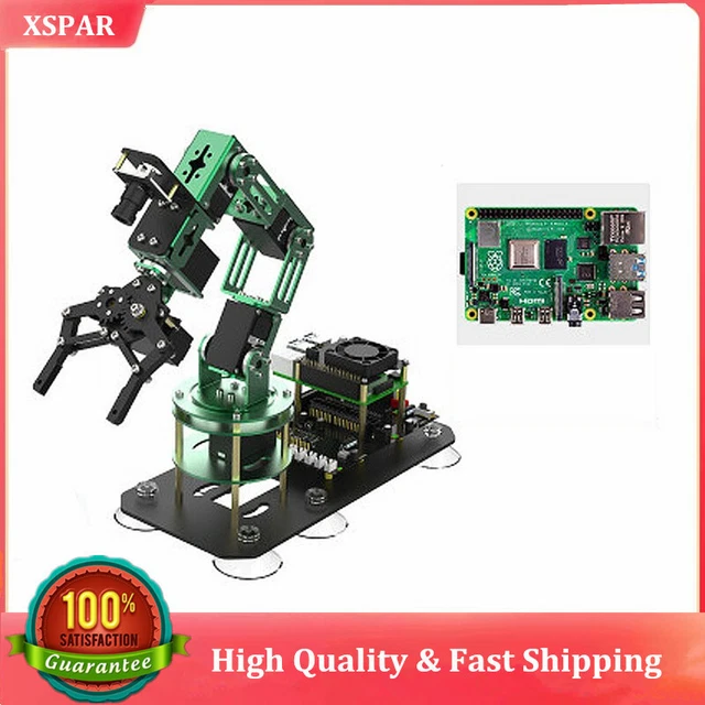 AI VISION ROBOTIC Arm 6 Axis Robot With ROS w/Mainboard For Raspberry ...