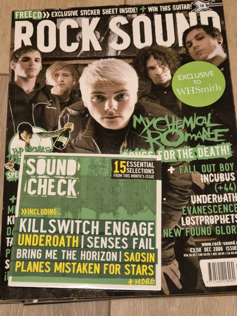 RARE ROCK SOUND magazine 91 My Chemical Romance MCR Gerard Way cover ...