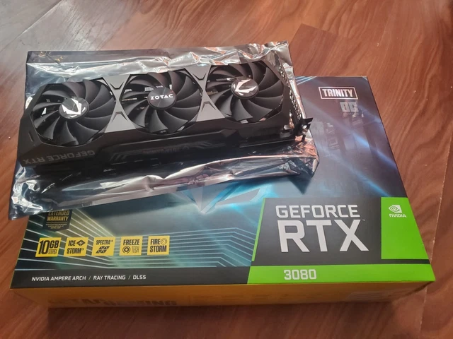 ZOTAC GAMING GEFORCE RTX 3080 Trinity OC LHR 10GB GDDR6X Graphics Card ...