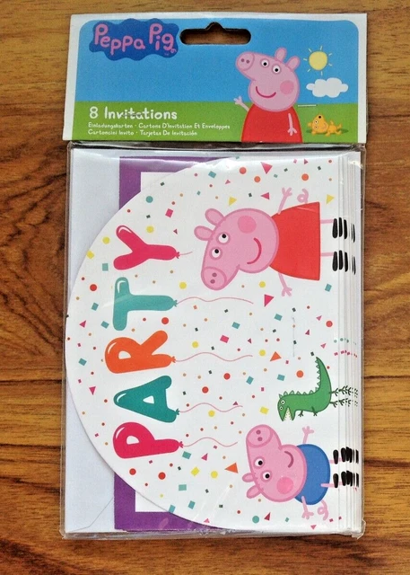 PEPPA PIG Birthday Party Invites Childrens Party Invitations With ...