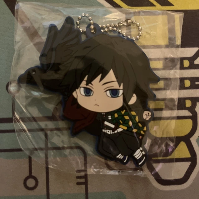 DEMON SLAYER KIMETSU no Yaiba Giyuu Tomioka Rubber Strap Keychain £13. ...