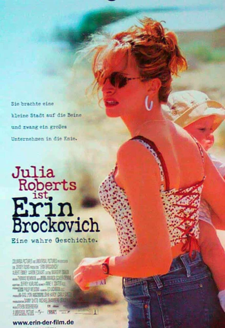 ERIN BROCKOVICH - Julia Roberts - Filmposter A3 29x42cm gerollt EUR 9 ...