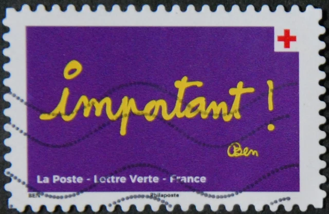 FRANCE 2021 - CROIX ROUGE - N° AA 1979 Oblitéré - ni clair ni aminci ...