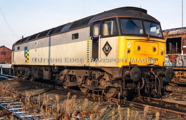 ORIGINAL RAILWAY SLIDE: Class 47 Diesel 47379 D-1454 £3.99 - PicClick UK