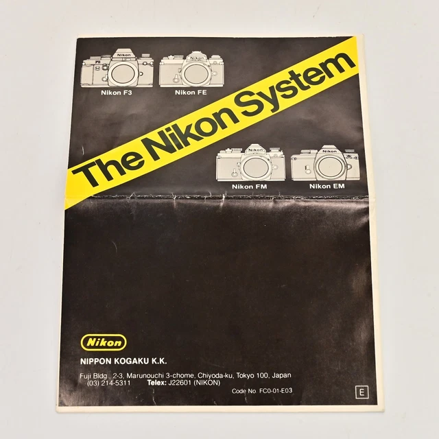 THE NIKON SYSTEM wall chart - mint condition £6.99 - PicClick UK