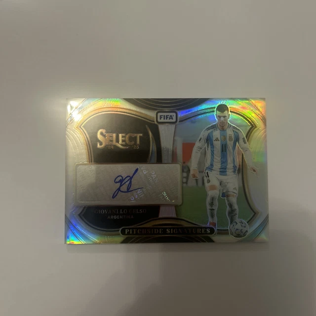 GIOVANI LO CELSO 2024-25 Panini Select FIFA Pitchside Signatures Auto ...