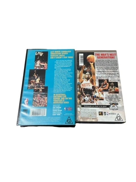 NBA ACTION - NBA Rising Stars/Awesome Endings VHS Larry Bird Shaq PAL ...