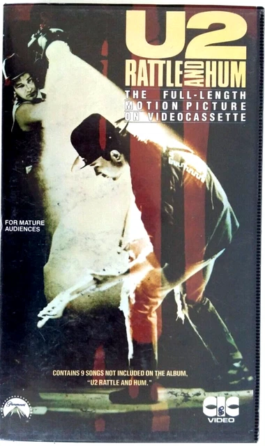 U2 RATTLE AND Hum- VHS Original CIC Hi Fi stereo Video PAL Release ...