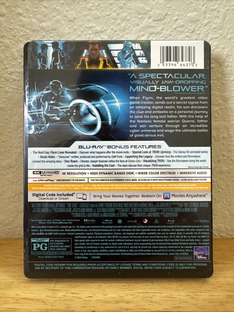 TRON LEGACY (4K Ultra HD, 2025) Steelbook Set Factory Sealed with Free ...