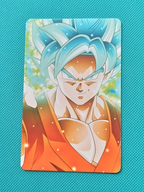 GOKU SSJ BLUE Dragon Ball Z Dbz Regular Card Card No Prism Holo Foil ...