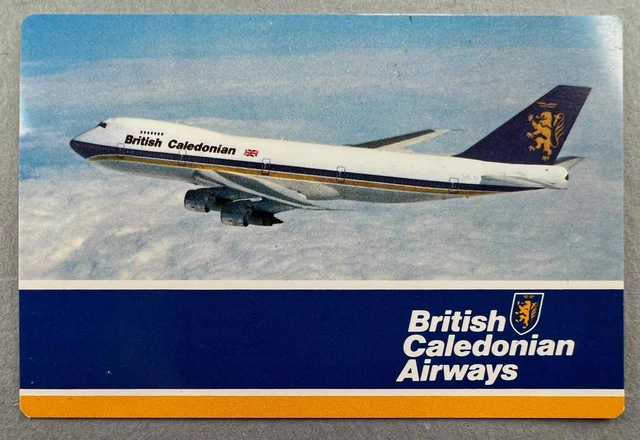 BRITISH CALEDONIAN AIRWAYS 1983 Airline Pocket Calendar Boeing 747 Bcal ...